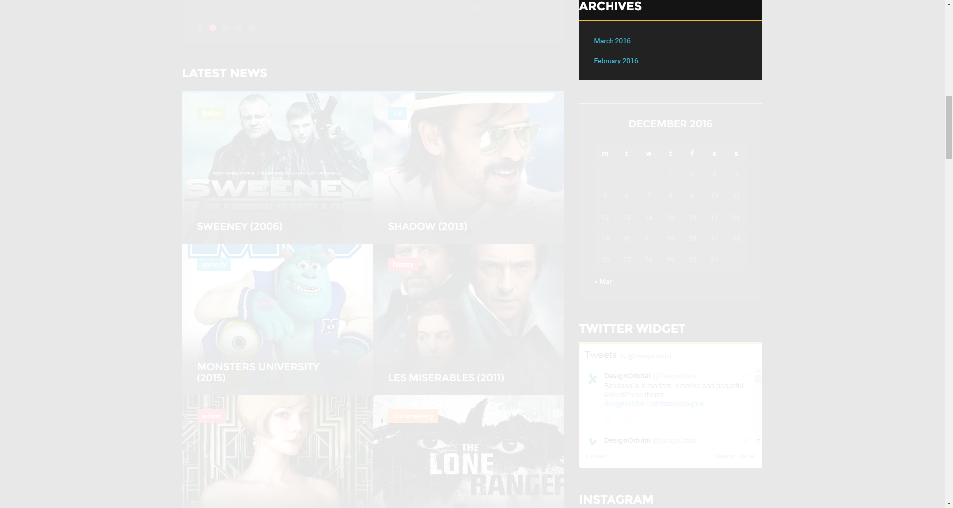 Movies online – WordPress Theme